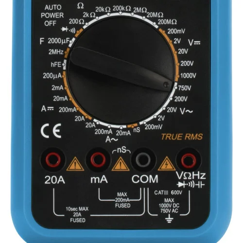 Multímetro Digital True RMS CAT II 600V - Minipa ET-2703A